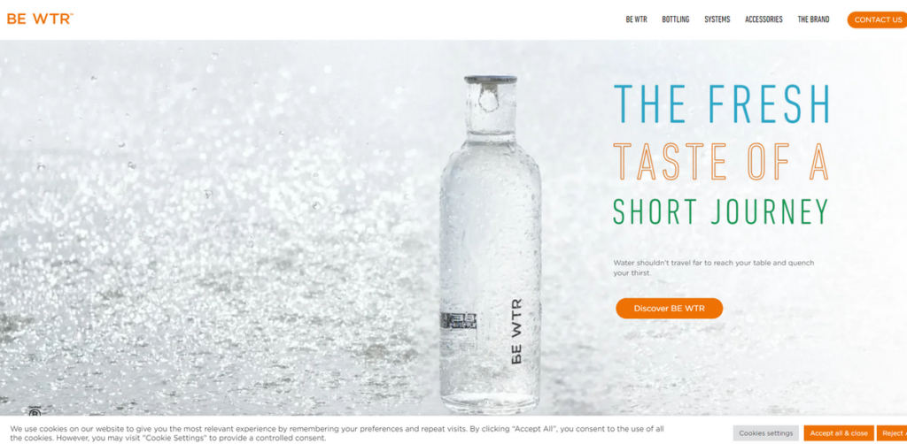 Premium Sustainable Water | BE WTR - bewtr.com