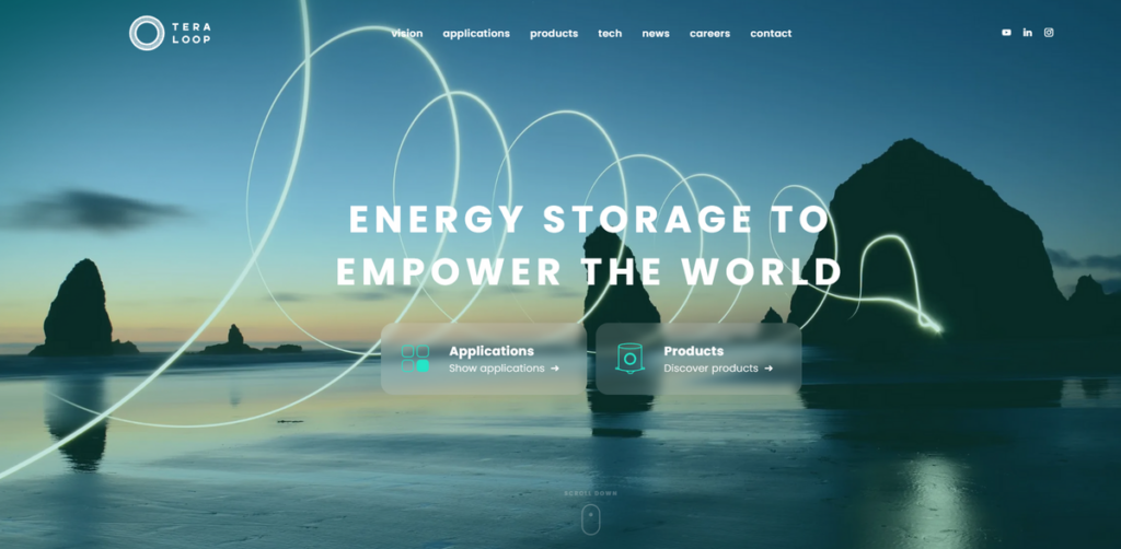 Teraloop - Innovative Energy Storage Solutions for a Sustainable Future