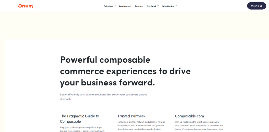 Orium - Composable Commerce Solutions for Modern Businesses