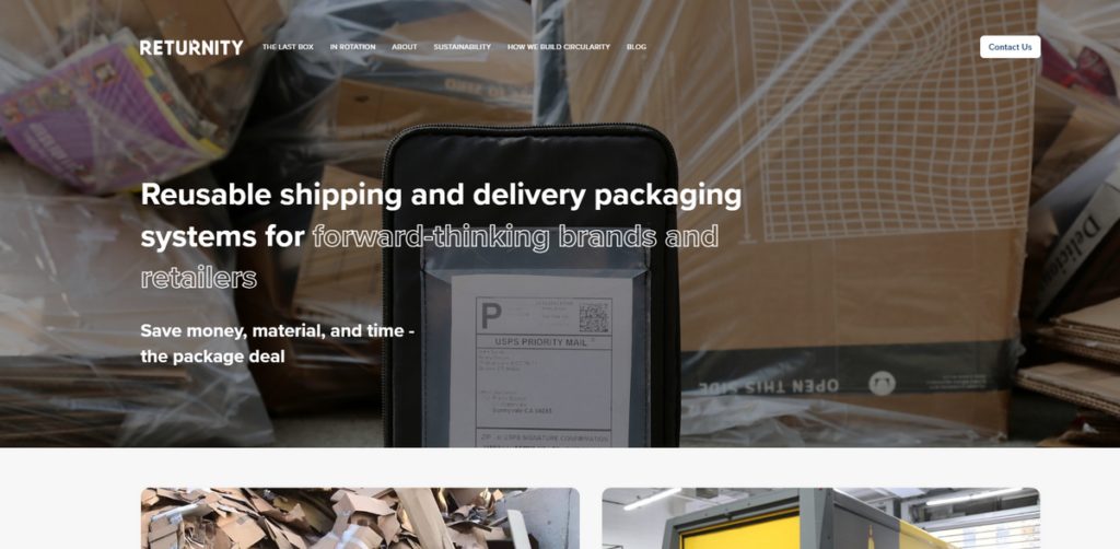 Returnity - Innovative Reusable Packaging Solutions for Brands
