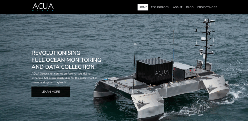 ACUA Ocean's Hydrogen-Powered USVs for Sustainable Ocean Data Collection