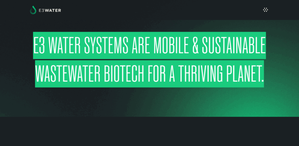 E3 Water Systems - Efficient Wastewater Treatment Technology