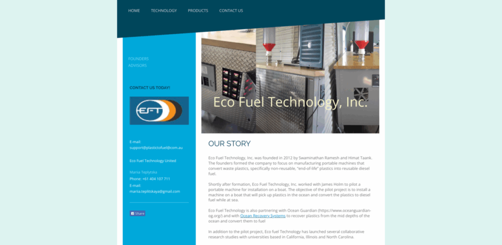 Eco Fuel Technology - Converting Waste Plastics to Energy Solutions