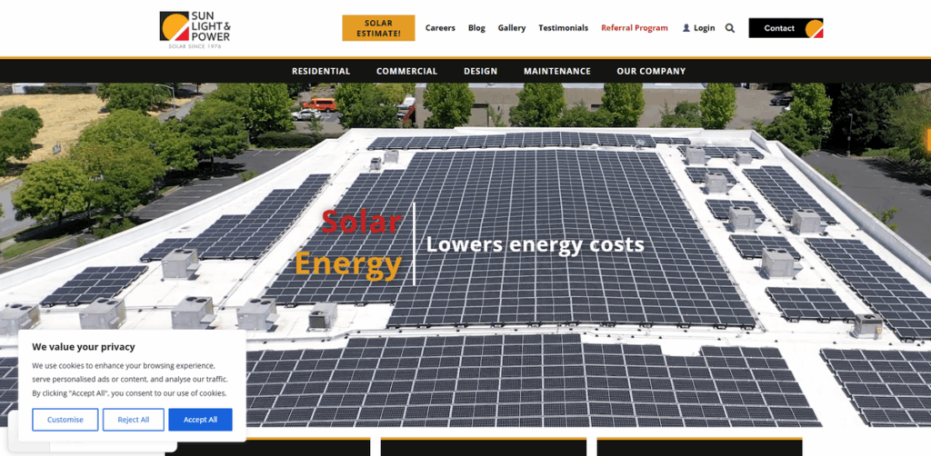 Exceptional Solar Solutions by Sun Light & Power in California