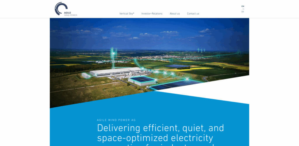 Agile Wind Power AG - Vertical Sky® Turbines for Decentralized Energy