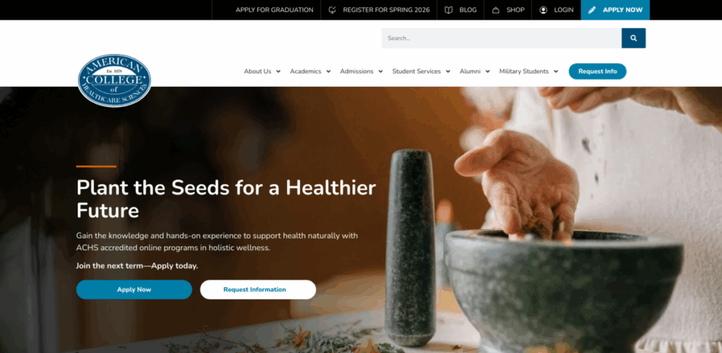 Discover Accredited Online Holistic Health Programs at ACHS