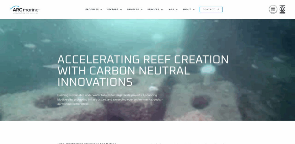 ARC Marine - Sustainable Marine Eco-Engineering Solutions