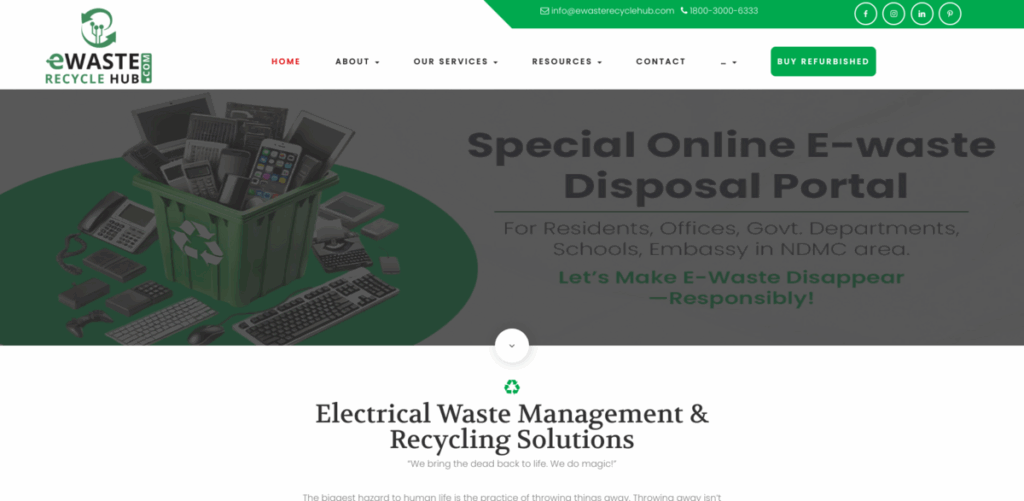 E-Waste Recycle Hub - Responsible E-Waste Recycling and Refurbishment