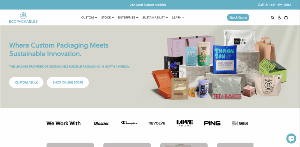 EcoPackables - Custom Sustainable Packaging Solutions
