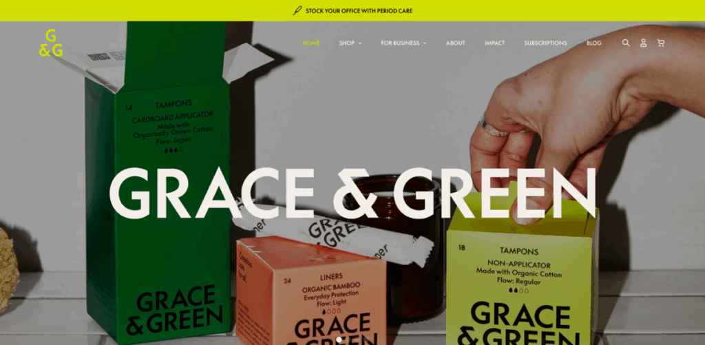 Discover Grace & Green's Sustainable Period Care Products