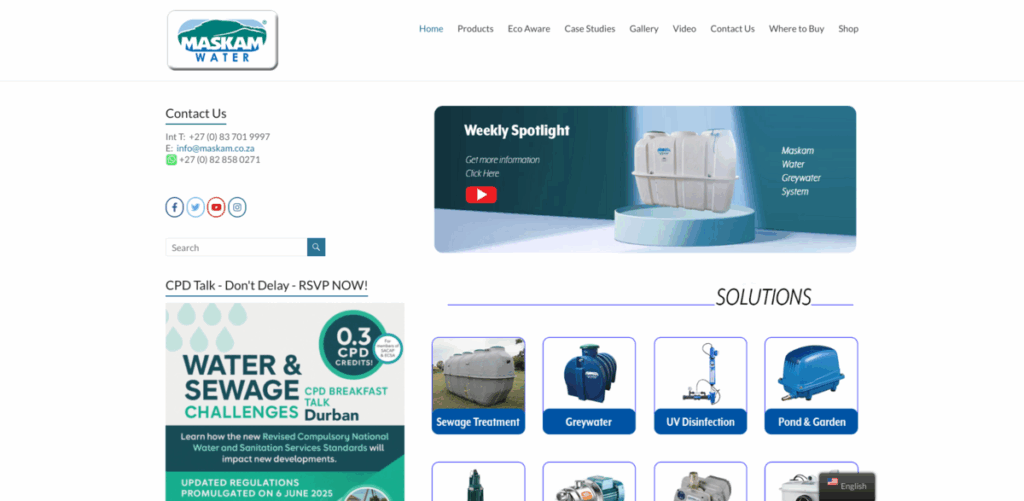 Maskam Water - Leading Provider of Decentralized Wastewater Treatment ...