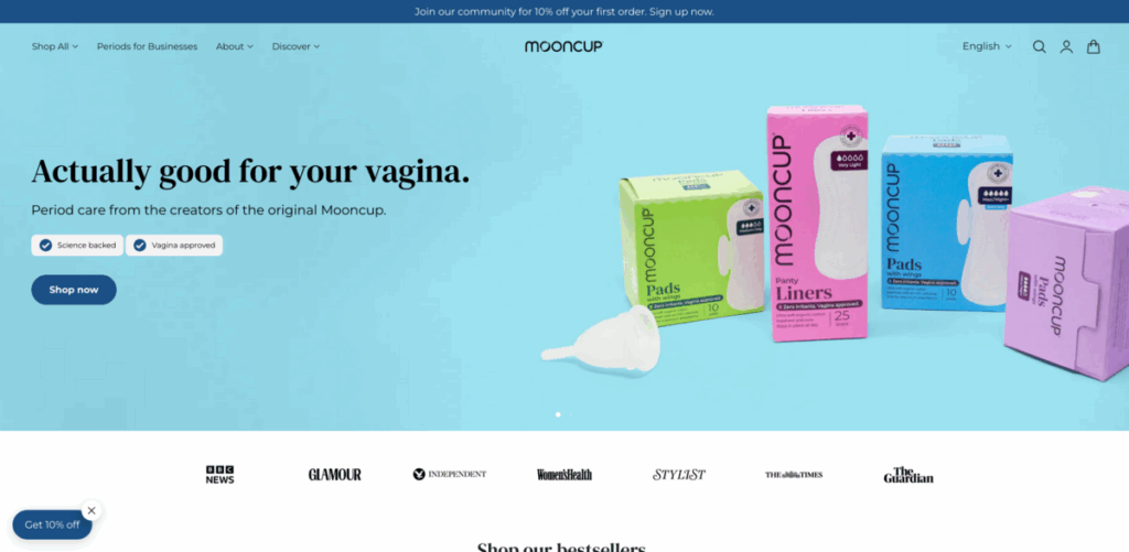 Discover Mooncup's Sustainable Menstrual Products