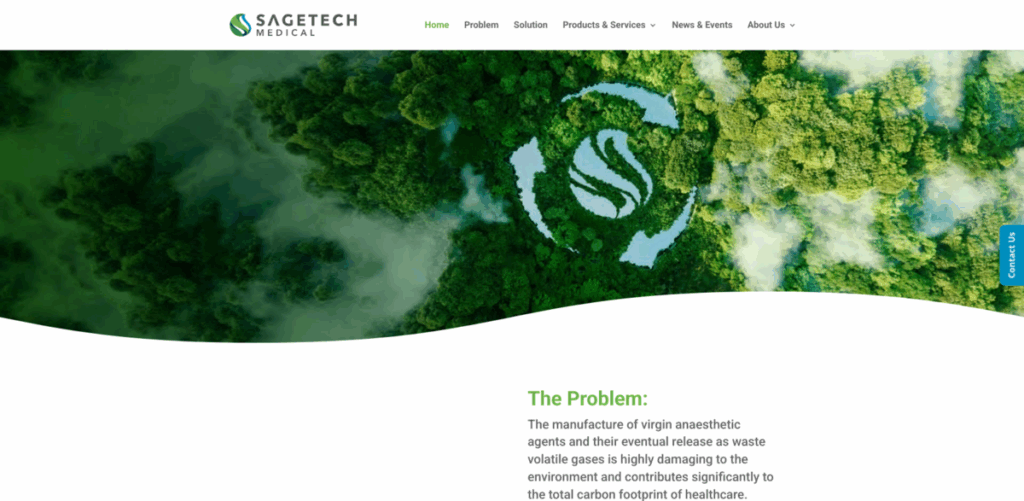 SageTech Medical's Innovative Solution for Anaesthetic Gas Waste